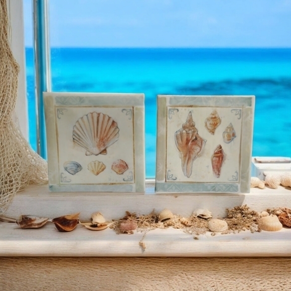 Bed Bath & Beyond | Art | Ocean Inspired Beach Canvas Sand Dollar Conch ...